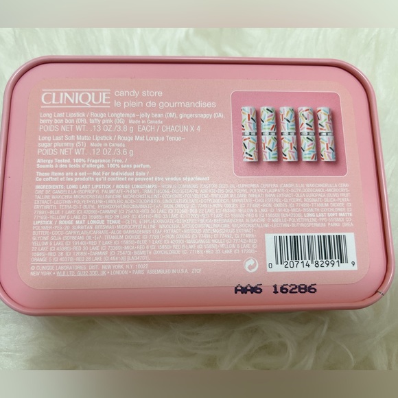 Clinique | Makeup | Clinique Candy Store Long Last Lipsticks 5 Pieces ...